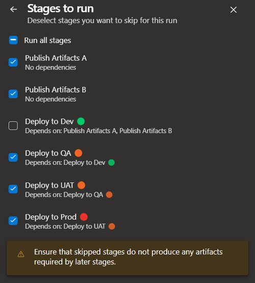 Promotion deployment strategy Azure pipelines